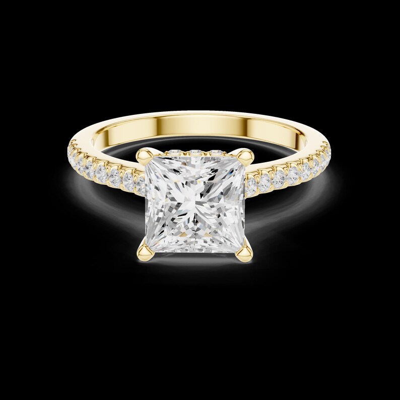 TGNS Denali Princess Cut IGI Certified Lab-grown Diamonds Engagement ...