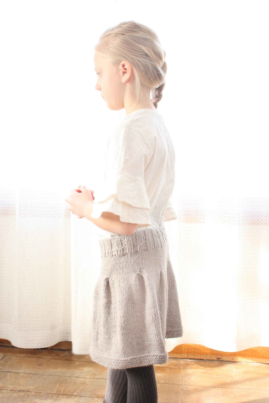 Girls Basic Knit Skirt Pattern, Girls Knits, Knits for Baby, Knit ...