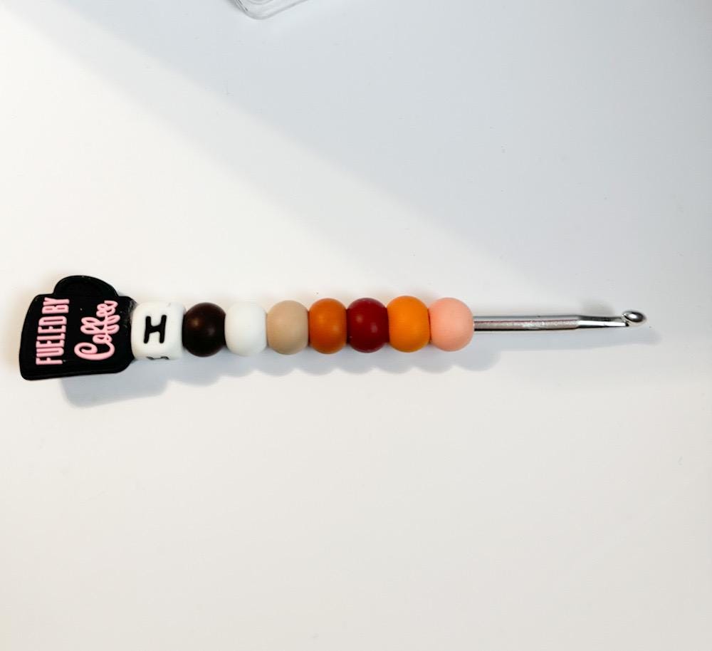 Silicone Crochet Hook Size H Hook 5mm Fueled by Coffee - Etsy