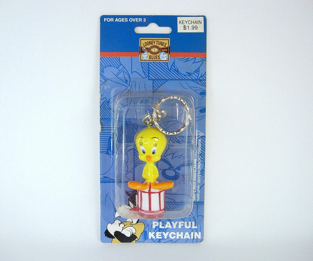 Vintage Tweety Bird Looney Tunes Keychain 1997 New in Package - Etsy