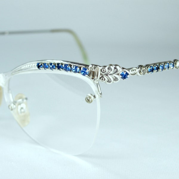Rhinestone Eyeglass Frames Etsy