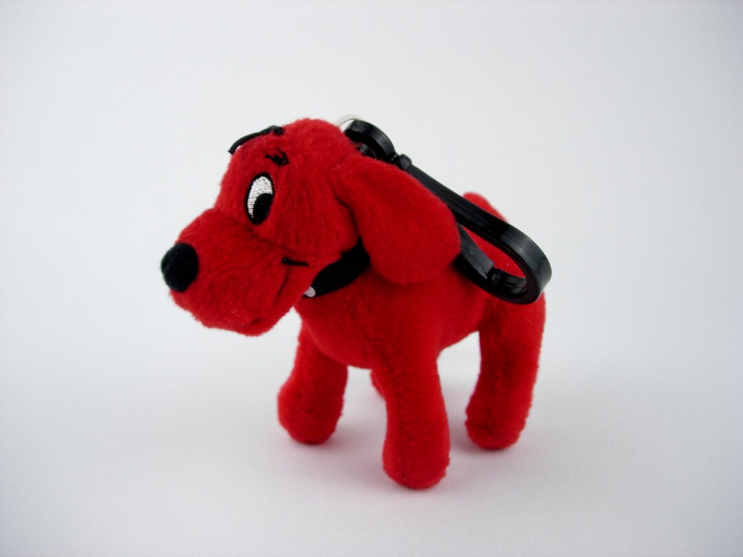 Clifford the Big Red Dog PBS Kids Show Large Plush Vintage Keychain ...