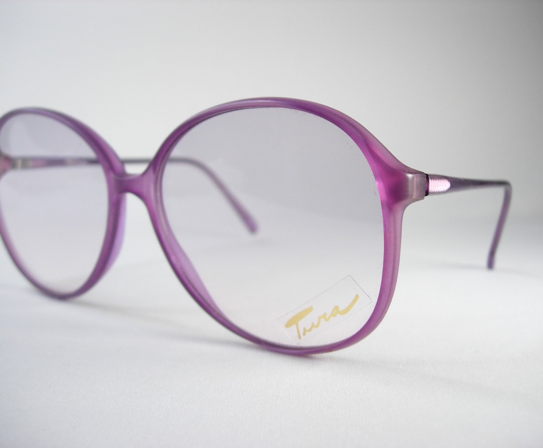 Vintage Tura New Old Stock Amethyst Frosted Matte Lucite Oversized ...