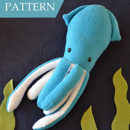 Umi the Squid Sewing Pattern Instant Download PDF Stuffed Sea | Etsy