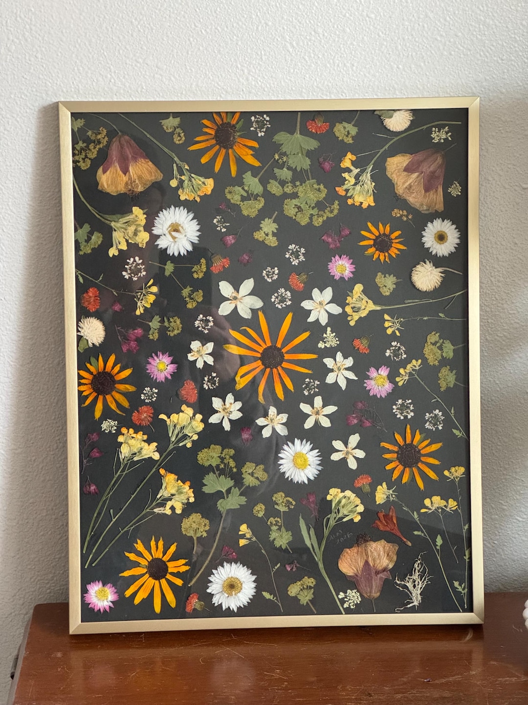 Pressed Flower Art 11x14” Original - Etsy