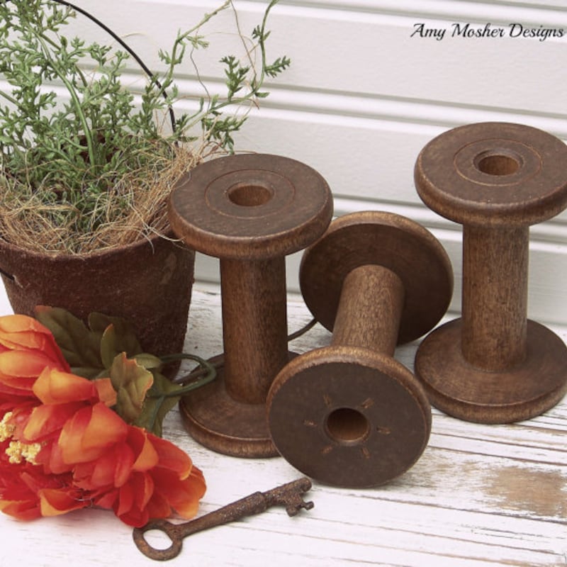 Wooden Spools - Etsy