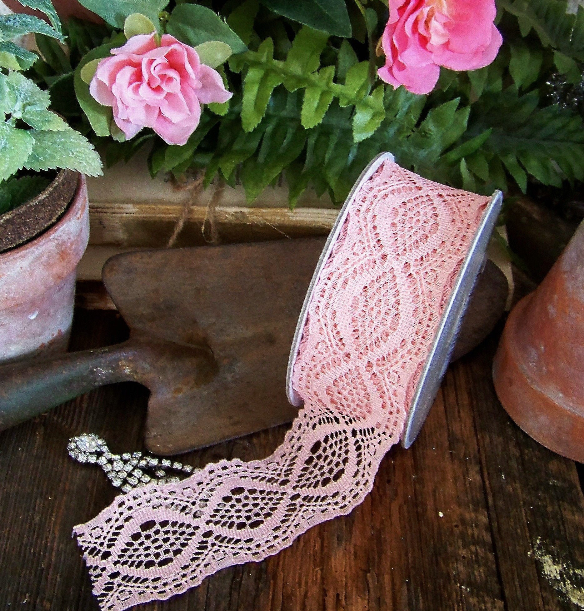 Peach Lace Peach Flat Lace Springtime Lace Crocheted Lace - Etsy UK