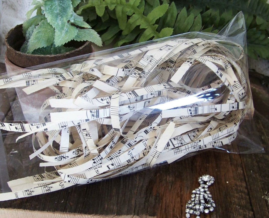 Bag Shredded Vintage Sheet Music, Bag of Shredded Music, Scrapbook ...