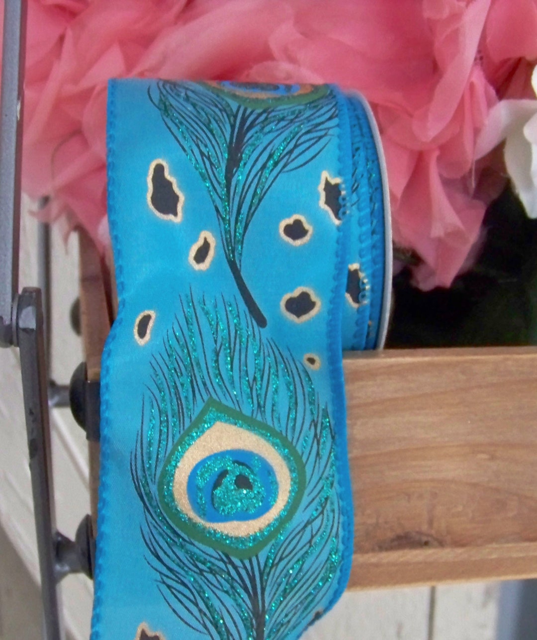 Peacock Blue Ribbon, Peacock Style Ribbons, Blue Ribbons, Blue, Ribbons ...