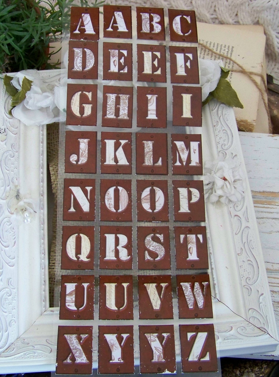 Adhesive Chipboard Letters, Alphabet Letters, Scrapbook Letters ...