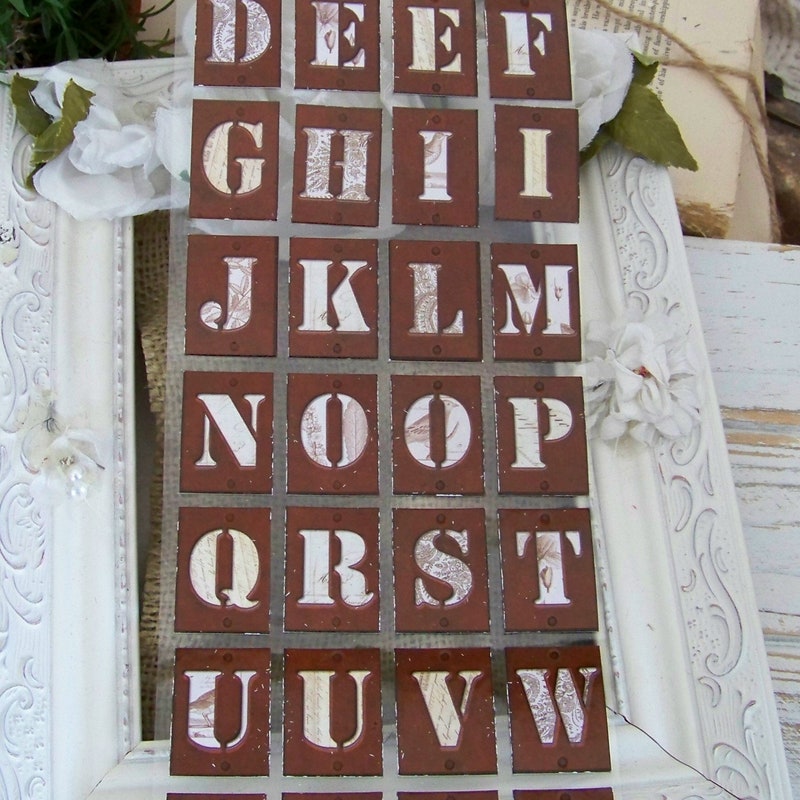 Chipboard Letters - Etsy