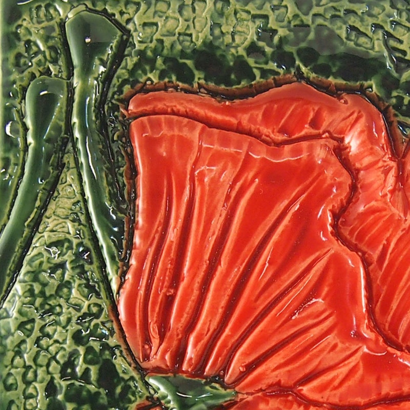 Ceramic Poppy - Etsy