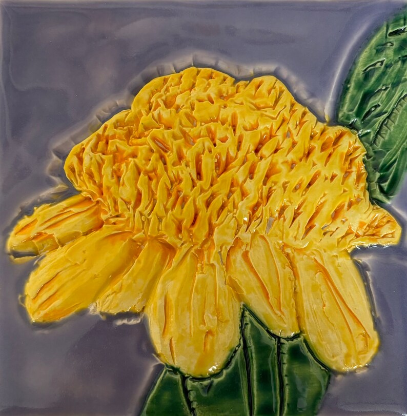 Marigold Ceramic Tile - Etsy