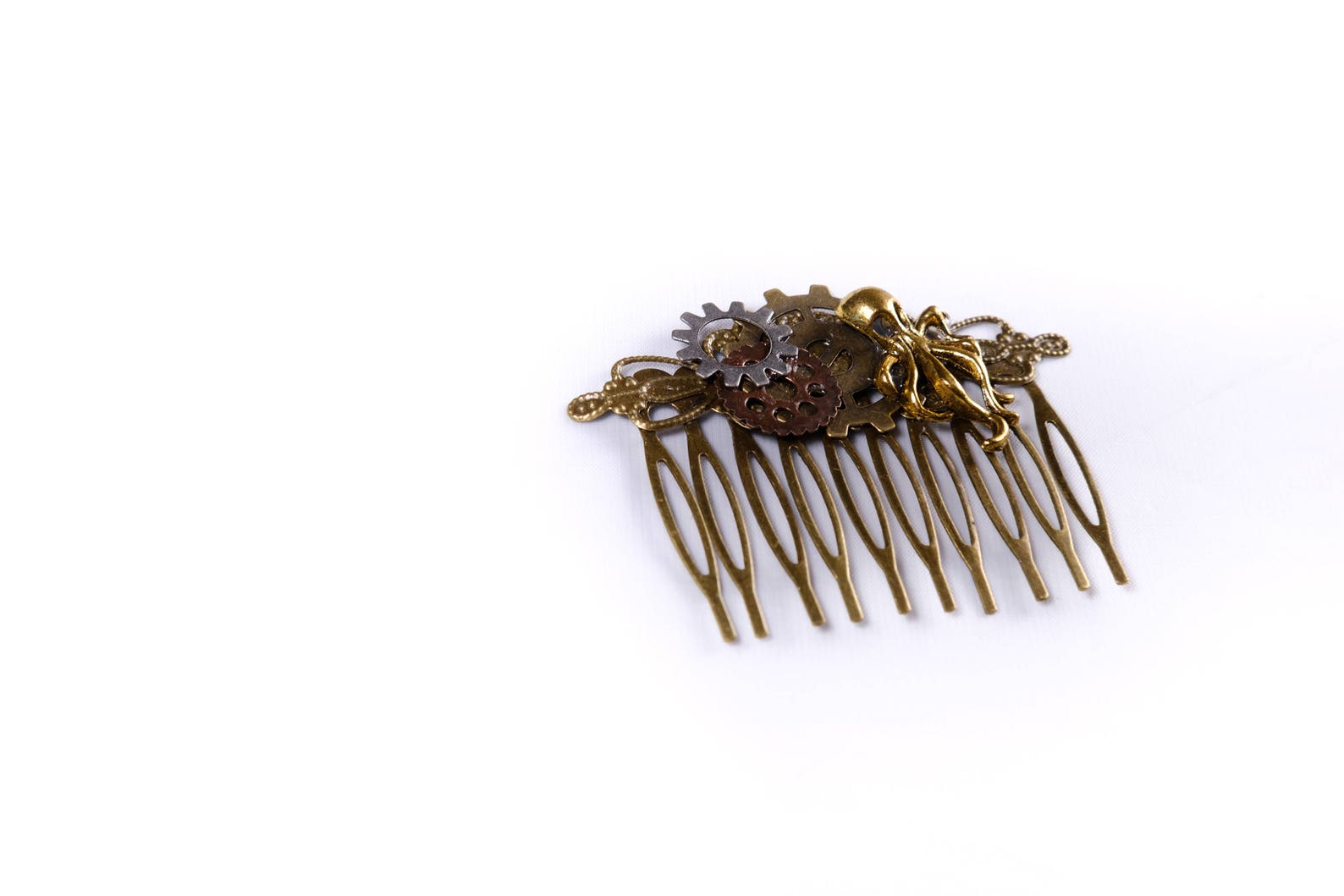 Steampunk Nautical Gears Hair Comb by Puffycheeks - Etsy