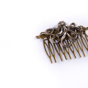 Steampunk Octopus Hair Comb by Puffycheeks - Etsy
