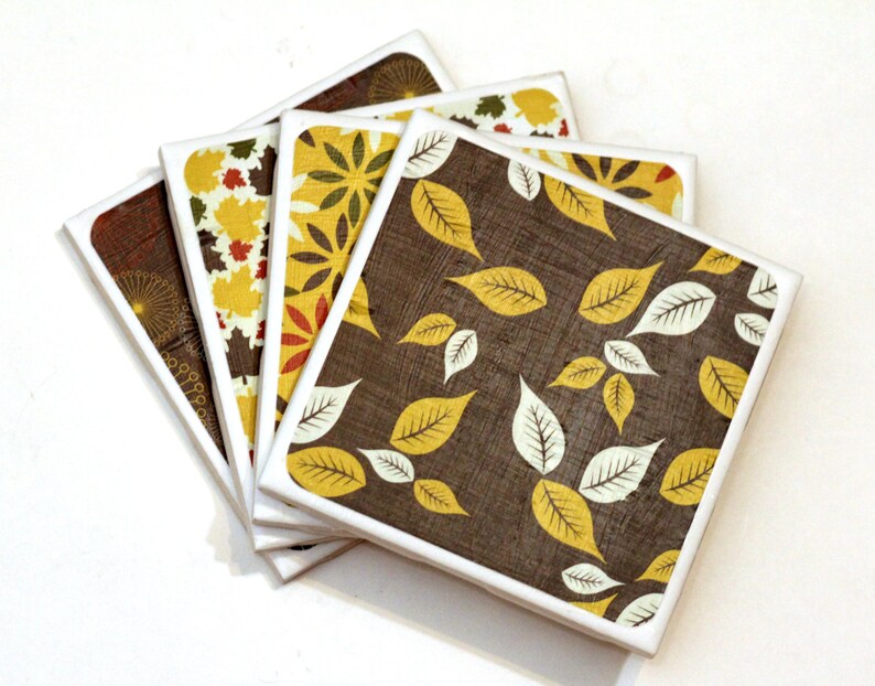 Thanksgiving coasters Fall Decor Fall Coasters set of 4 | Etsy