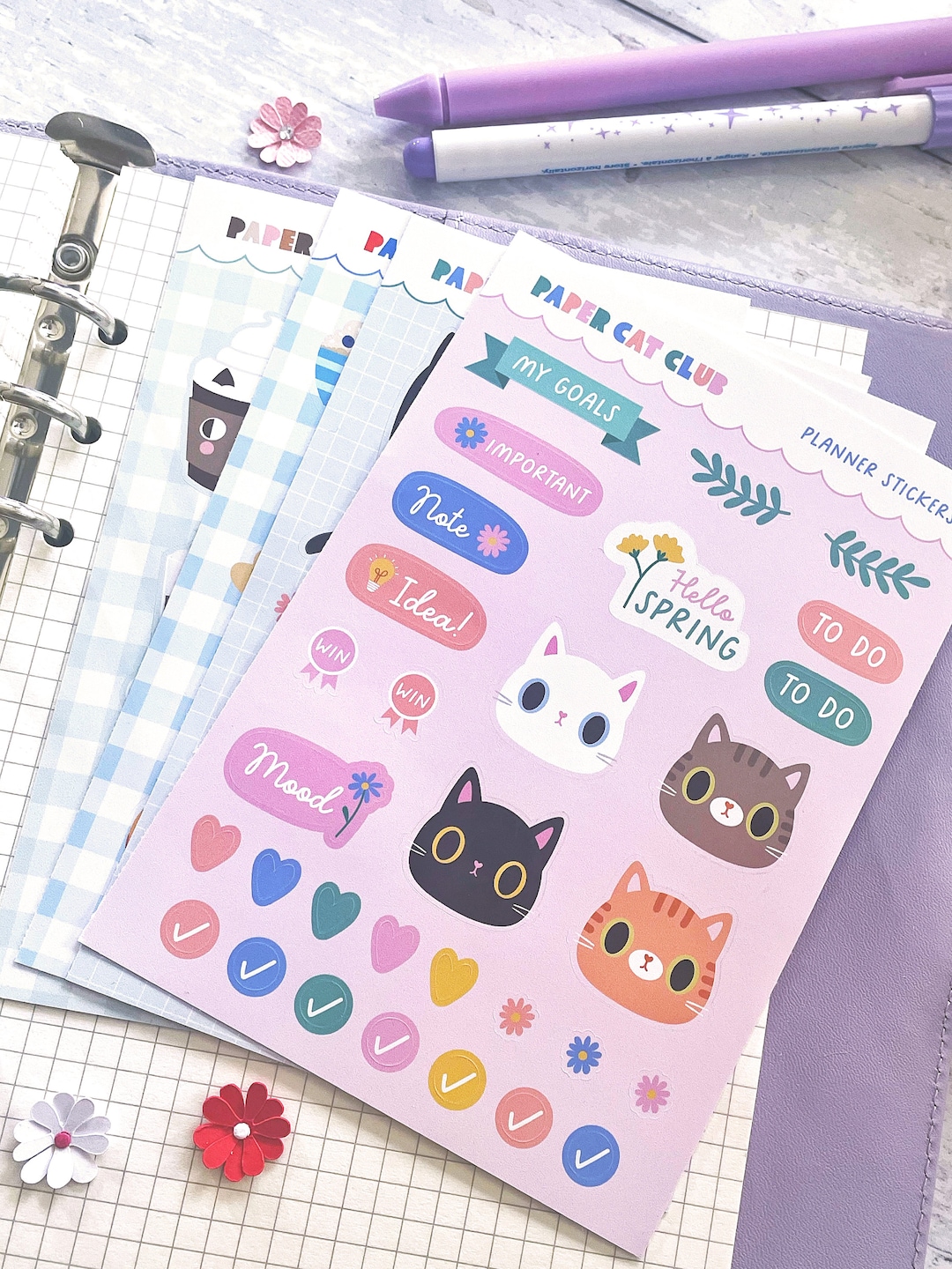 Planner Stickers Cute and Kawaii Journal and Planner - Etsy