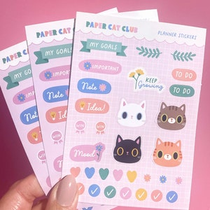 Planner Stickers - Cute and Kawaii Journal and Planner Sticker Sheet - Etsy