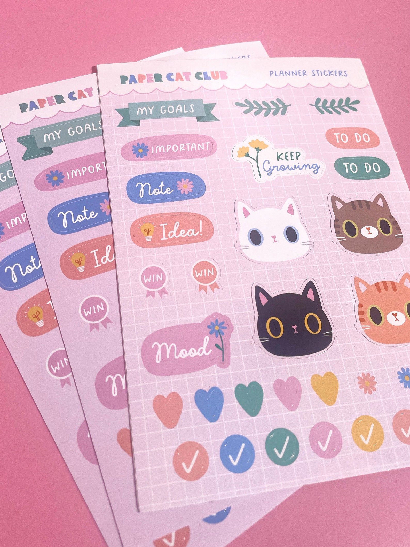 Planner Stickers - Cute and Kawaii Journal and Planner Sticker Sheet - Etsy