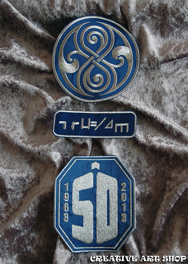 Inspired Doctor Who 50 Years Celebration Sew on Patch | Etsy