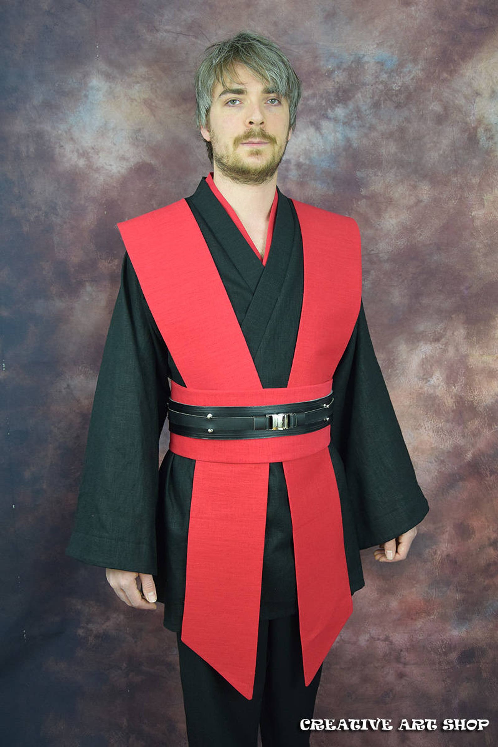 Sith Costume Tunic Set With Tabards and Obi Linen | Etsy Australia