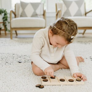 Wooden Ten Frame & Counting Pieces • Handmade Wood Board for ...