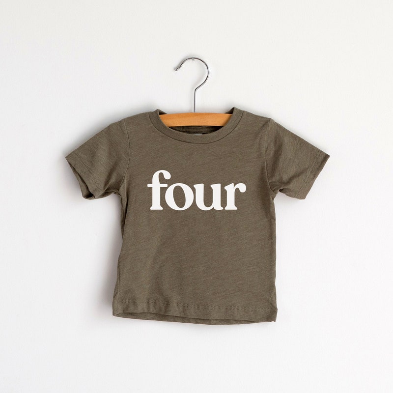 Four Year Old Shirt - Etsy