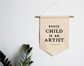 Every Child is an Artist Montessori Canvas Banner Modern - Etsy UK