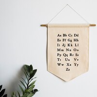 Lined Chalkboard Alphabet ABC Poster Set, Printable Farmhouse Classroom ...