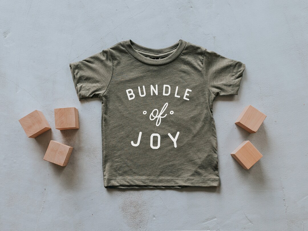 Bundle of Joy Olive Green Baby & Kids T-shirt Unique Trendy - Etsy
