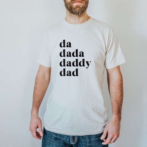 Da Dada Daddy Dad Organic Tee modern Graphic Tee for Fathers | Etsy