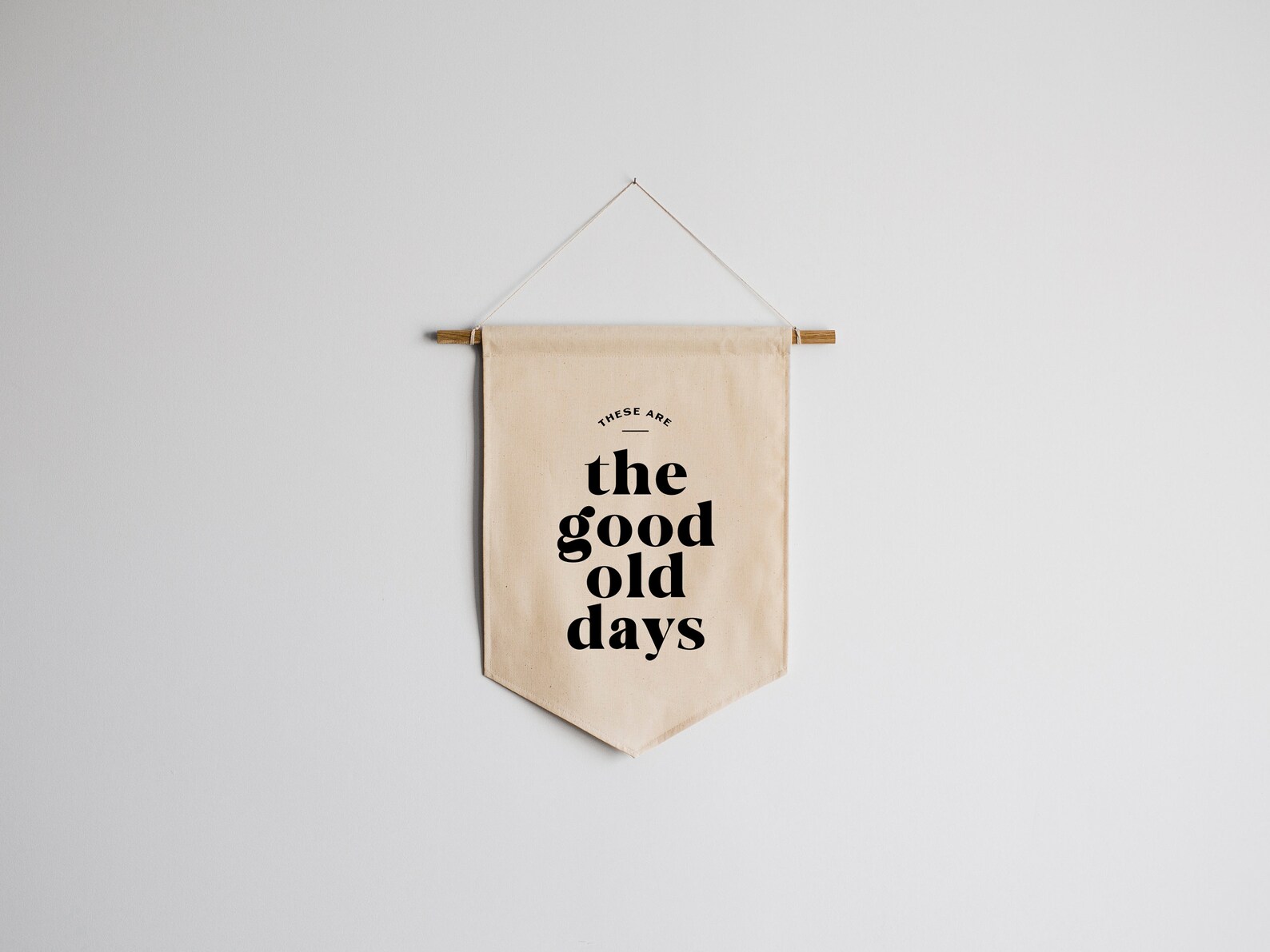 These Are the Good Old Days Canvas Banner Modern Typographic - Etsy