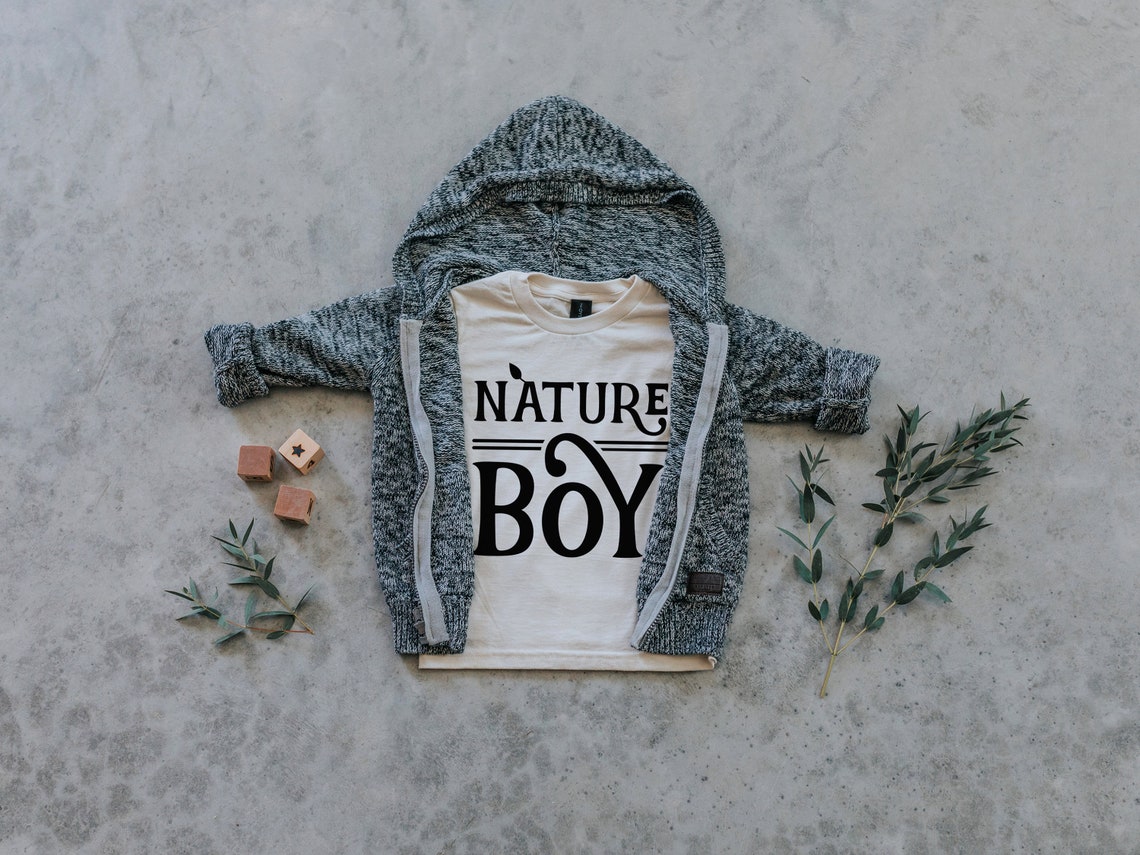 Nature Boy Cream Baby and Kids Tee Organic Cotton Graphic - Etsy
