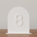 Modern Arch Wooden Table Numbers for Wedding and Events • walnut and ...