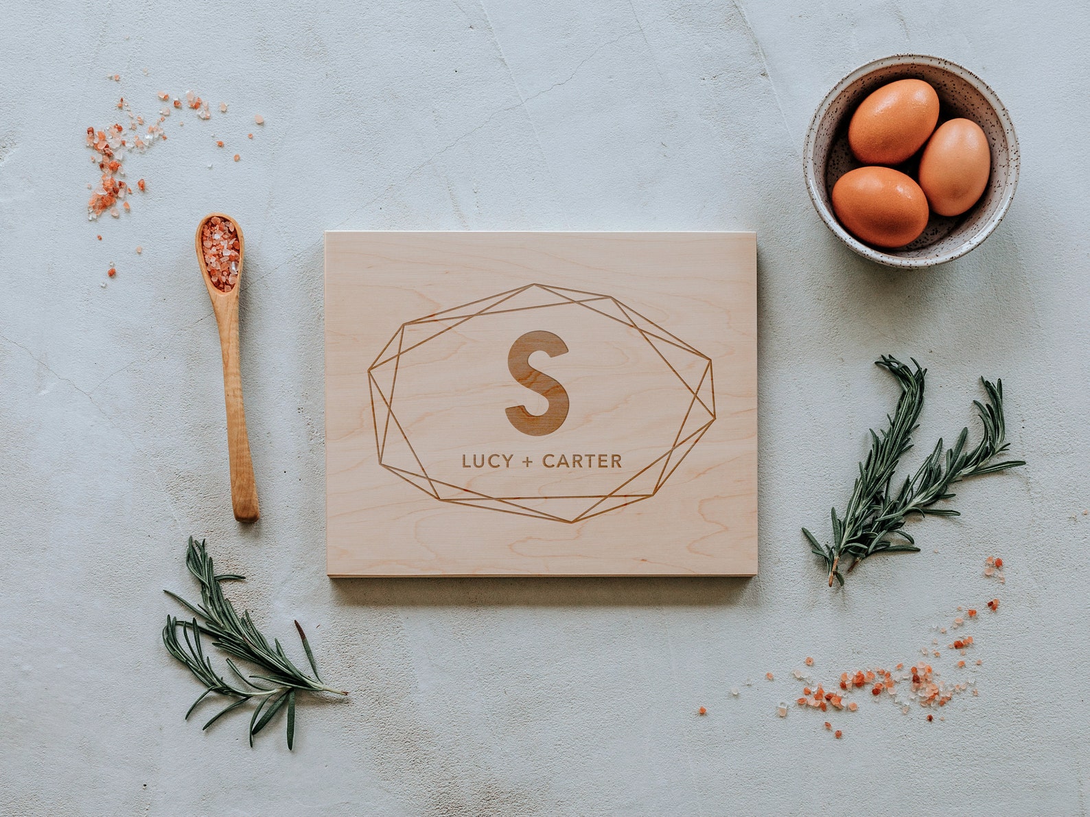 Custom Cutting Board modern Geometric Design and | Etsy