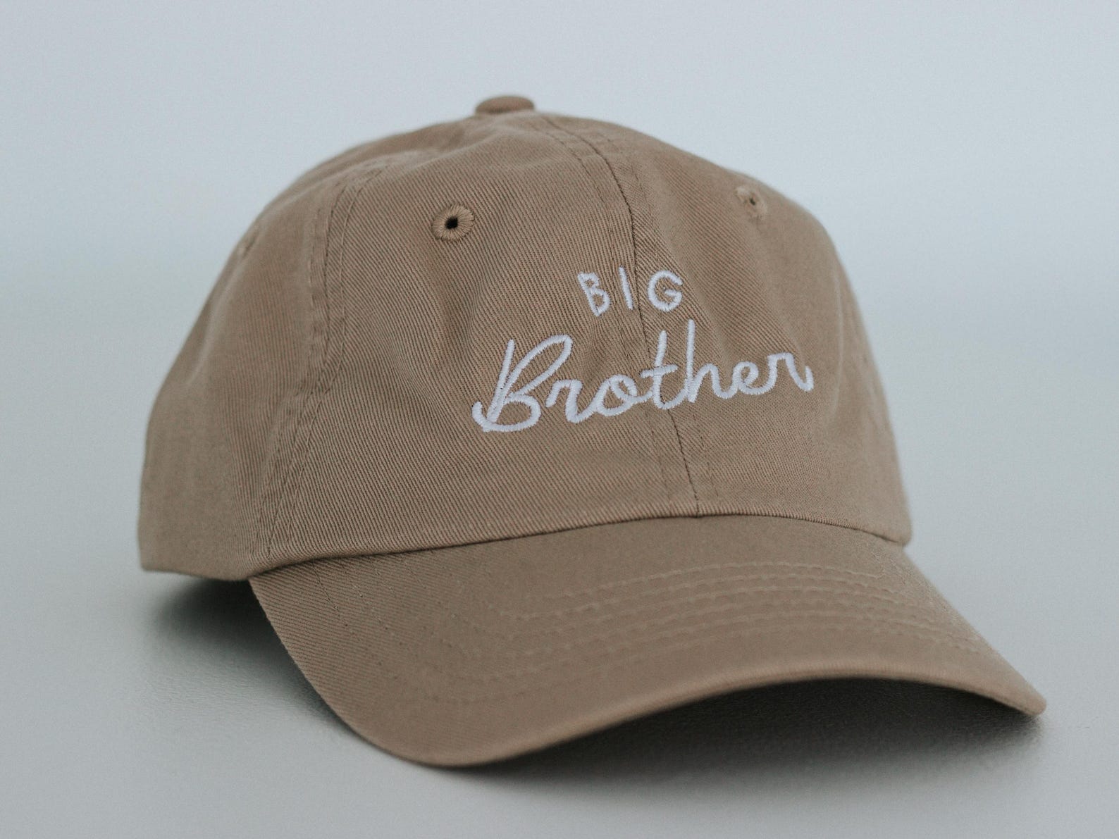 Big Brother Embroidered Khaki Twill Hat • Modern Boys Cap for Proud Big ...