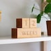 Wooden Milestone Blocks modern Wood Number Blocks for Milestones and ...