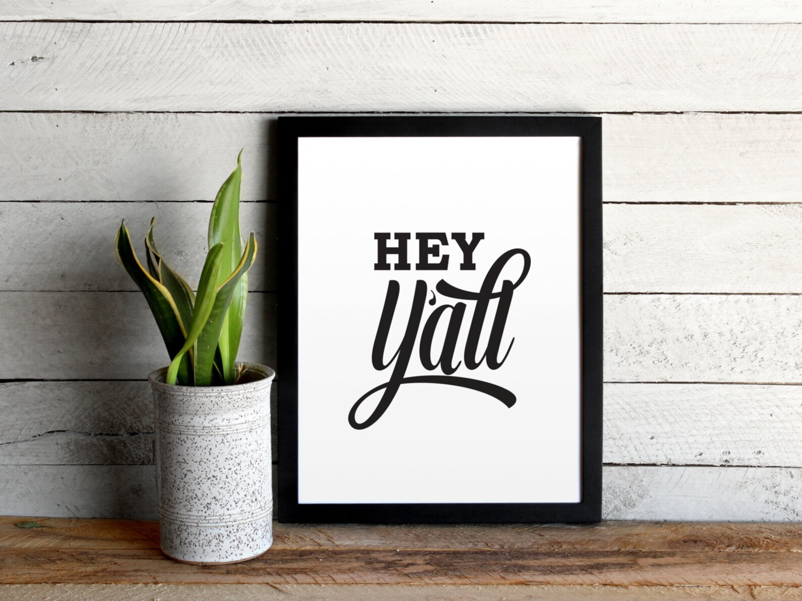Hey Y'all Southern Quote Poster Modern Typographic - Etsy