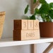 Wooden Milestone Blocks modern Wood Number Blocks for Milestones and ...