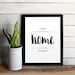 Custom Watercolor Home Address Poster Handlettered Calligraphy Print ...