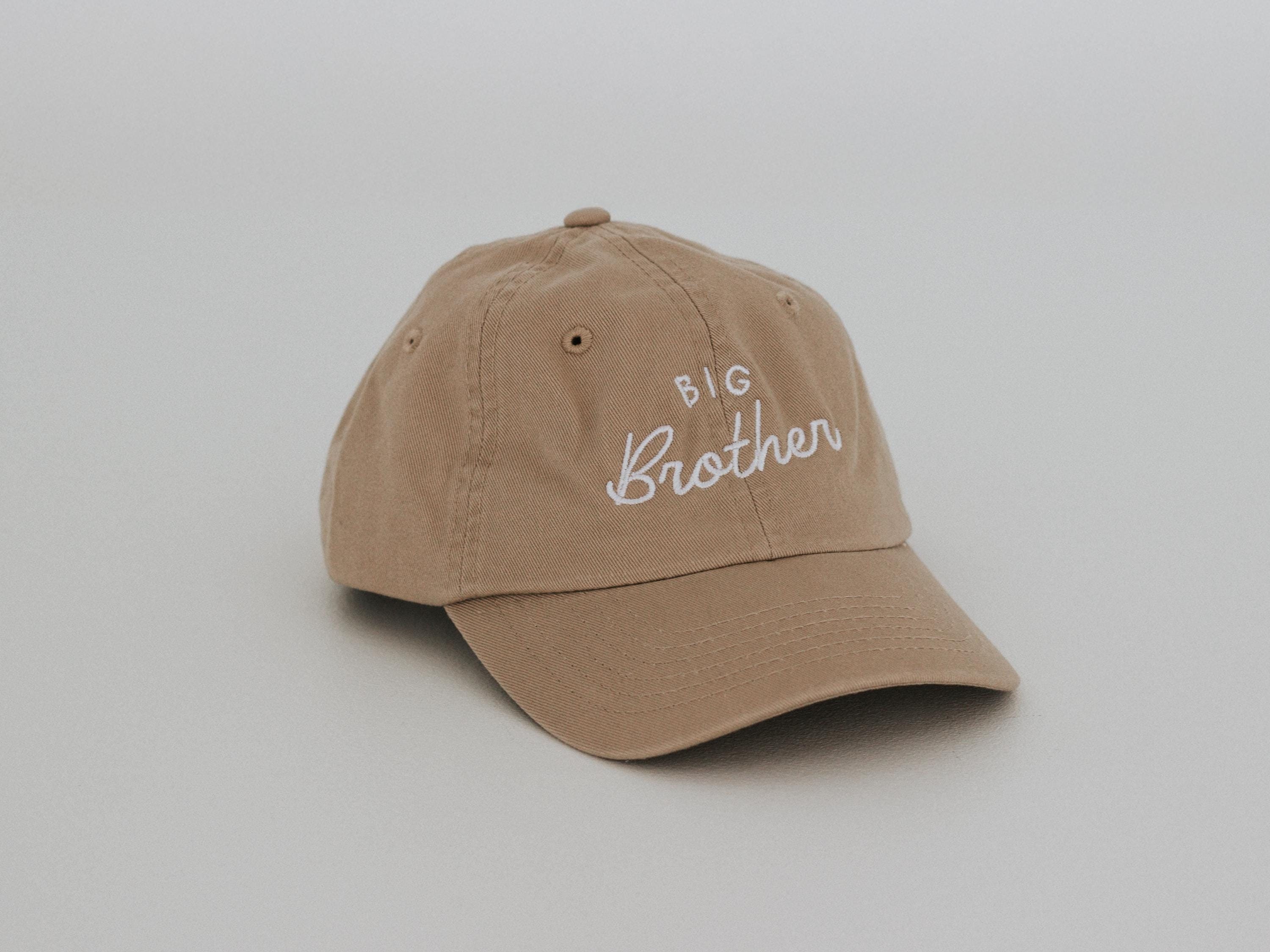 Big Brother Embroidered Khaki Twill Hat • Modern Boys Cap for Proud Big ...