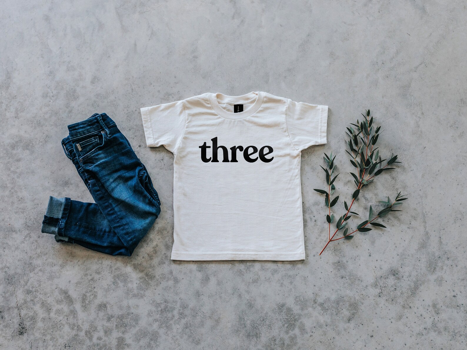 Three Third Birthday Shirt Organic Cotton Graphic Tee for - Etsy
