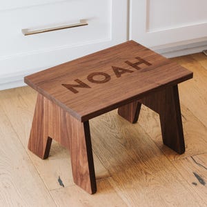 Personalized Children's Step Stool • Custom Engraved Wooden Stool ...