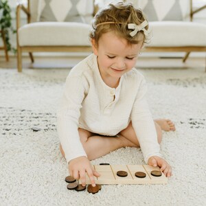 Wooden Ten Frame & Counting Pieces • Handmade Wood Board for ...