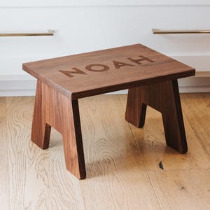 Personalized Children's Step Stool • Custom Engraved Wooden Stool ...