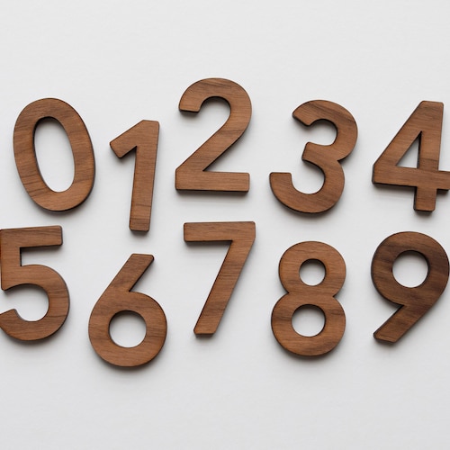 Wooden Number Set Handmade Maple Wood Numerals & Math - Etsy