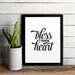 Bless Your Heart Southern Quote Poster Modern Typographic Print ...
