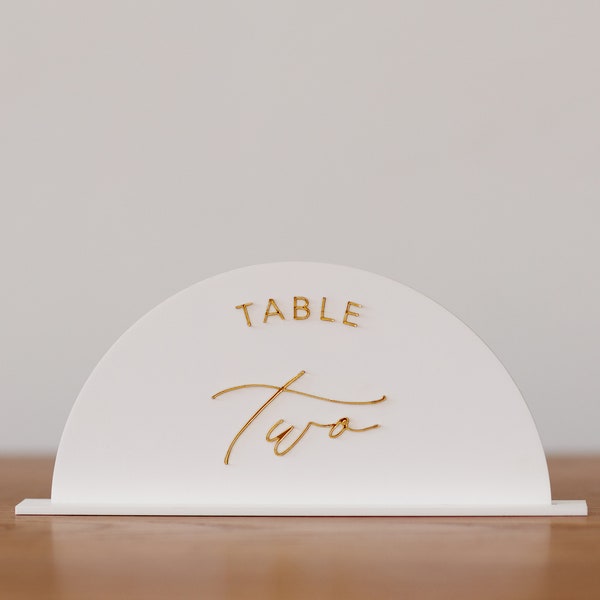 Circle Table Numbers - Etsy