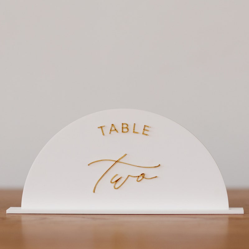 Circle Table Numbers - Etsy