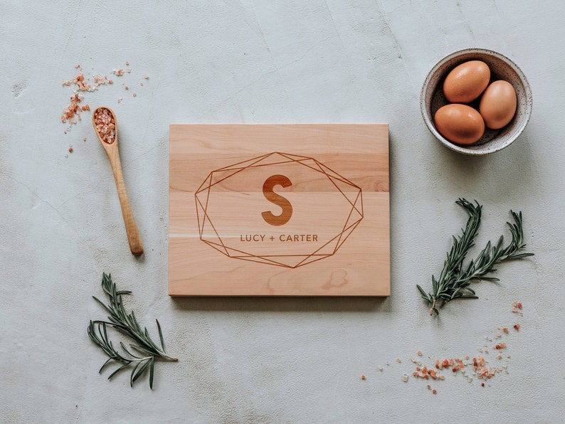 Custom Cutting Board modern Geometric Design and | Etsy